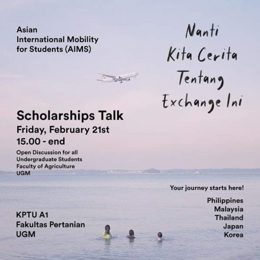 SCHOLARSHIPS TALK – AIMS STUDENT EXCHANGE – Fakultas Pertanian