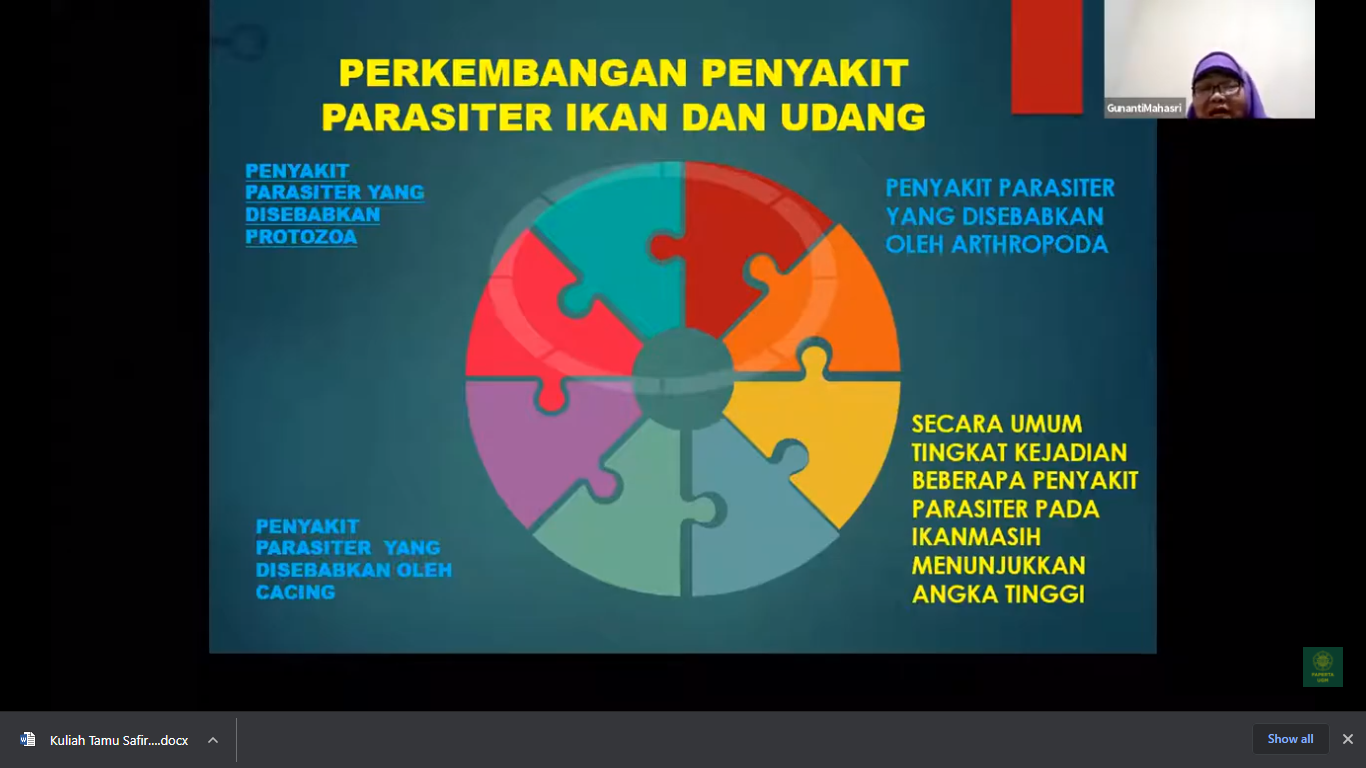 SINNTECH 7: PENGELOLAAN KESEHATAN IKAN – Fakultas Pertanian