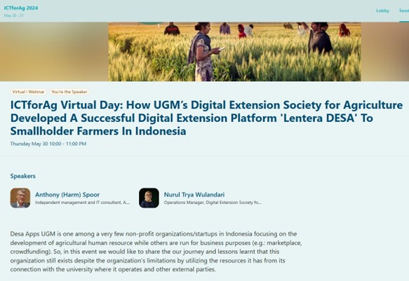 Desa Apps UGM Participated in Annual Convening ‘ICTforAg 2024’ Sharing ...
