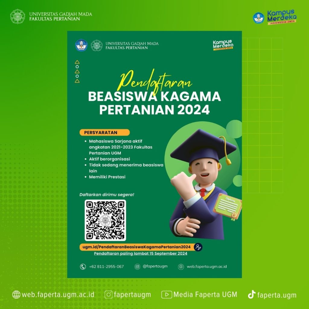 Dukungan Fakultas Pertanian UGM untuk Mahasiswa Melalui Pemberian Beasiswa Kagama 2024 ...