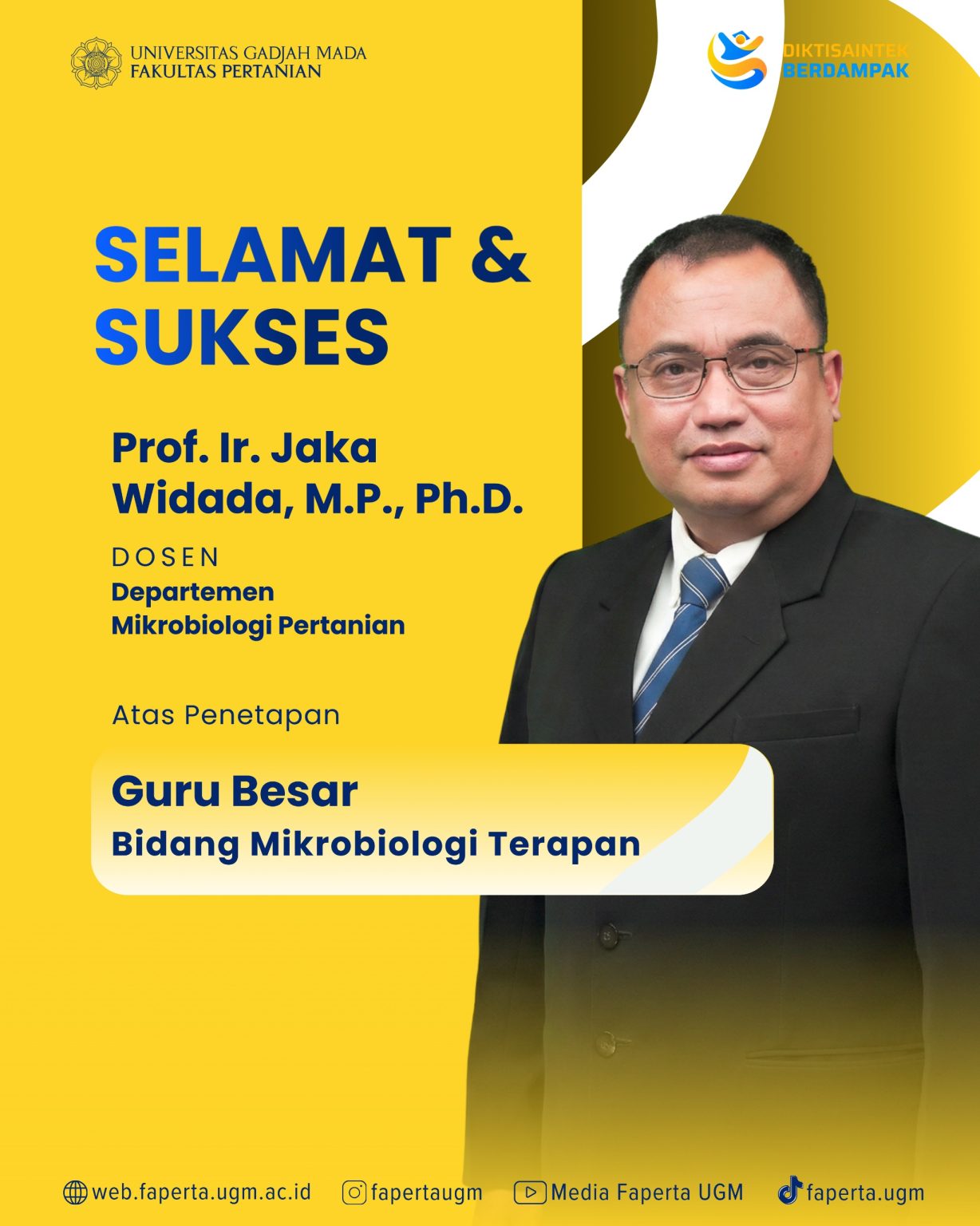 Fakultas Pertanian UGM Sambut Guru Besar Baru dalam Bidang Mikrobiologi ...