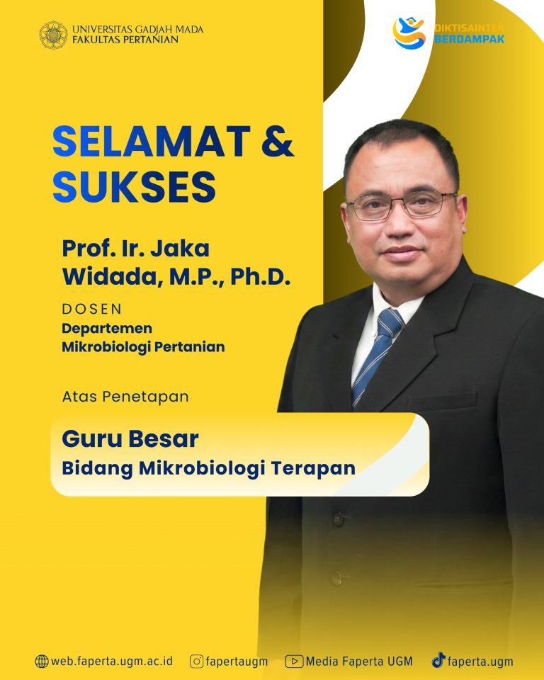 Fakultas Pertanian UGM Sambut Guru Besar Baru dalam Bidang Mikrobiologi ...